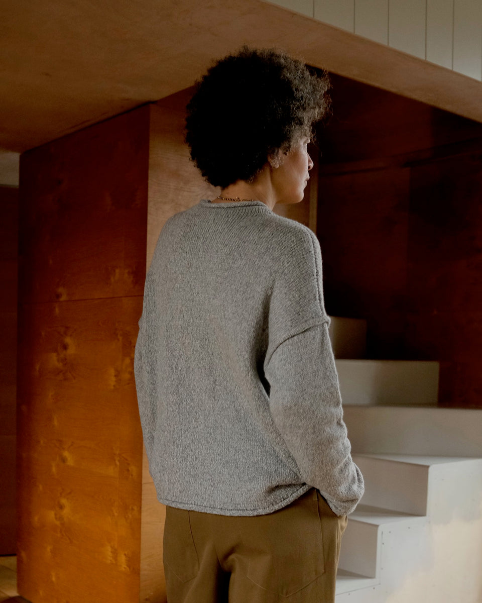 Bea Roll Edge Sweater – Studio Wylder