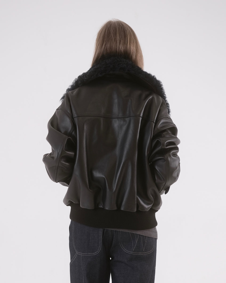 Relaxed Leather Jacket – Studio Wylder